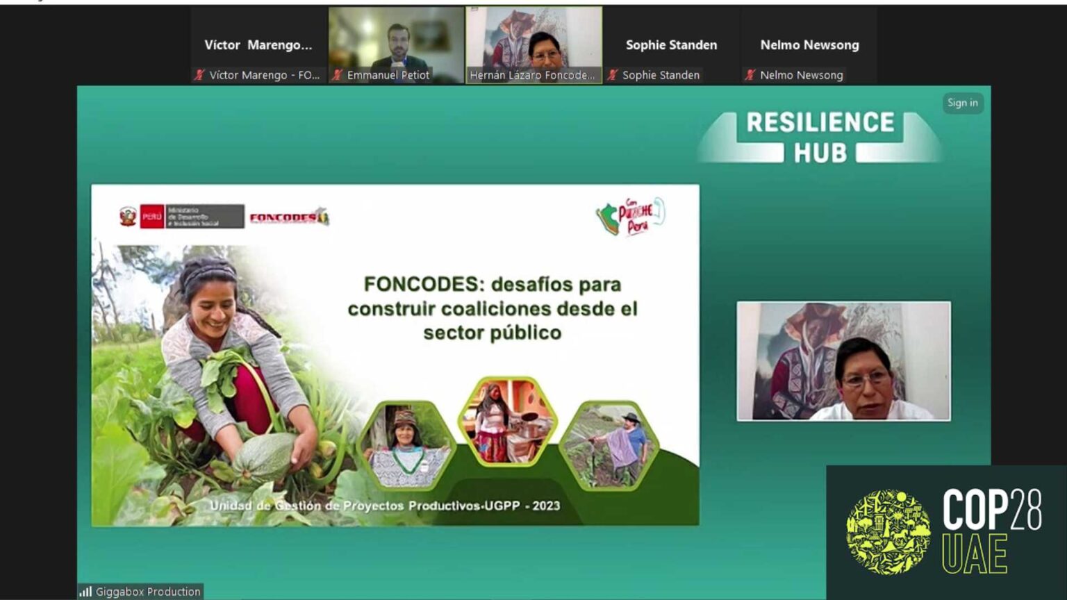 En la COP28, FONCODES MIDIS destacó cómo el cambio climático impacta ...